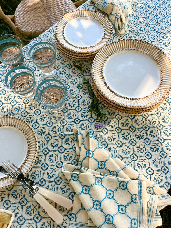 Treccia Ceramic Dinner Plate - Natural