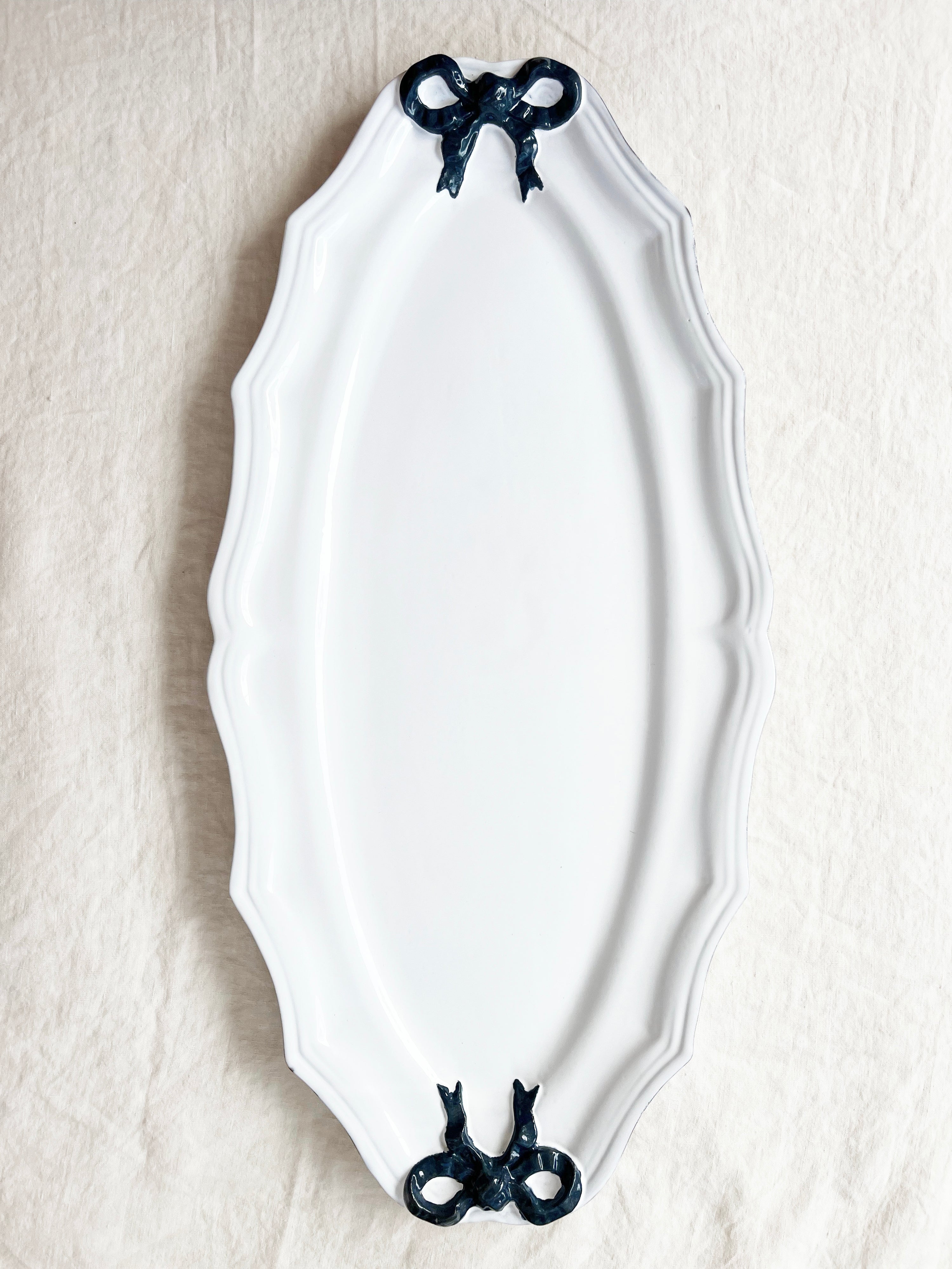 Colette Edition Fish Platter - Marin Blue Bow
