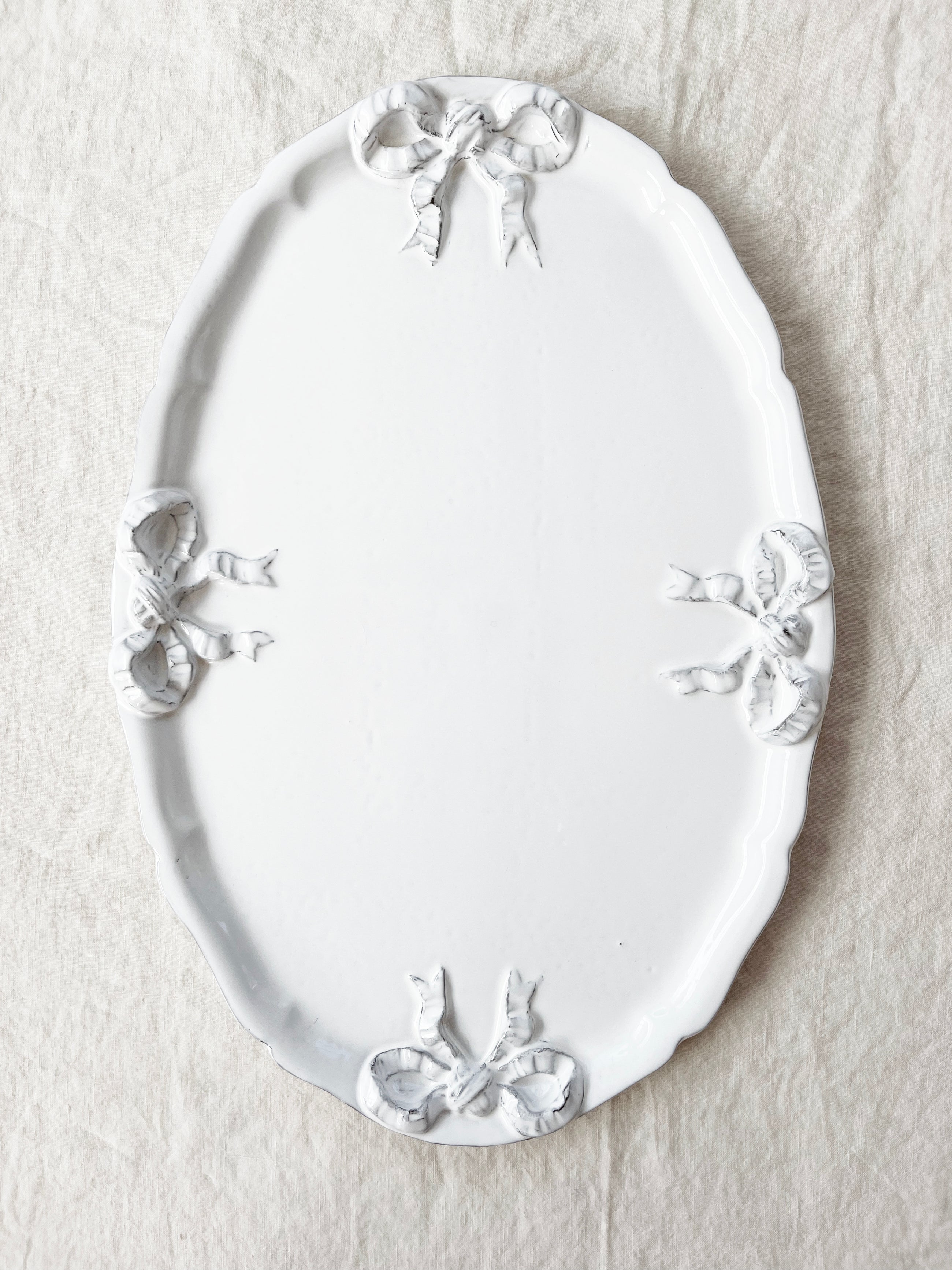 Colette Edition Oval Platter - White