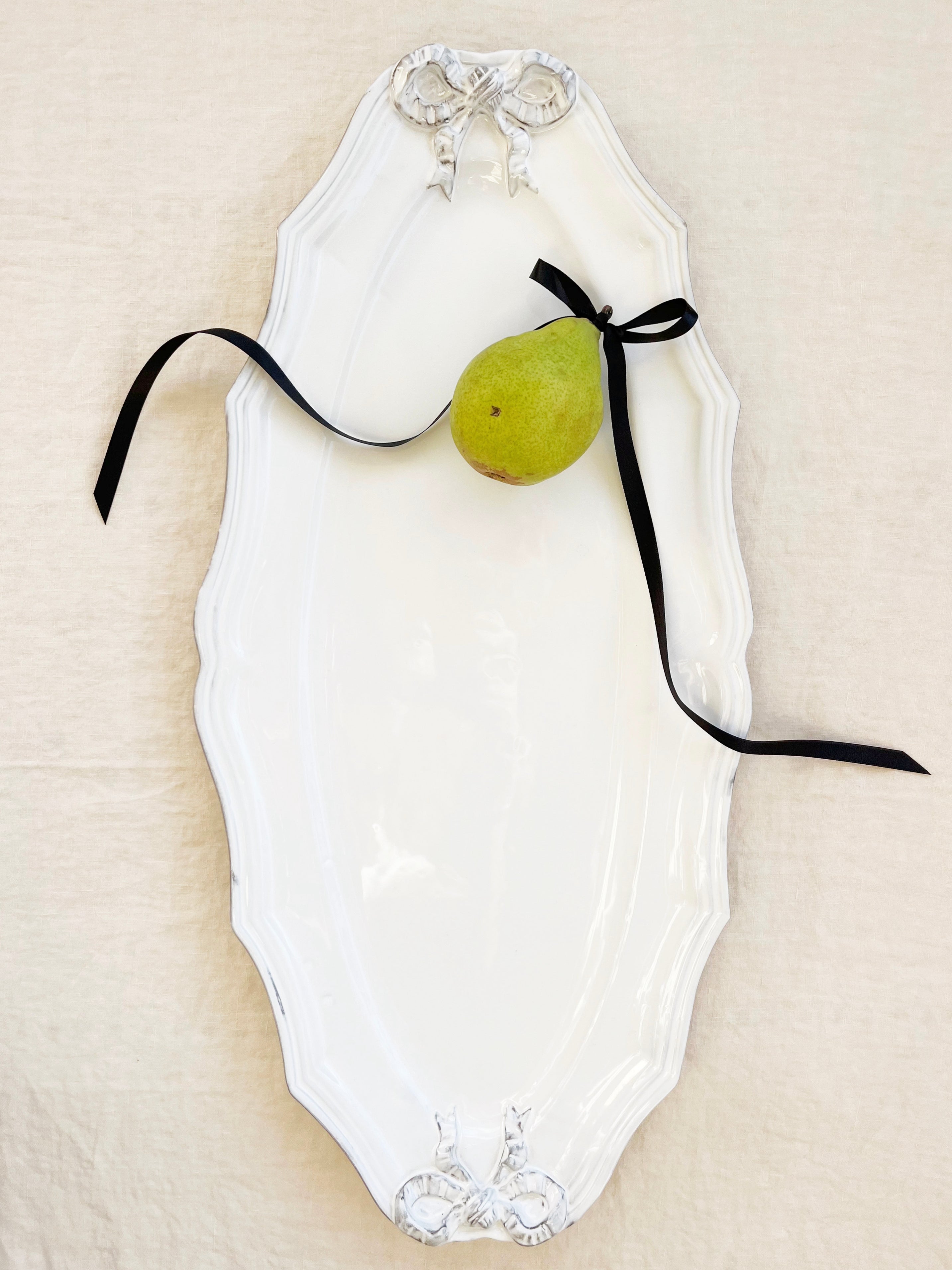 Colette Edition Fish Platter - Blanc Bow – theARKelements