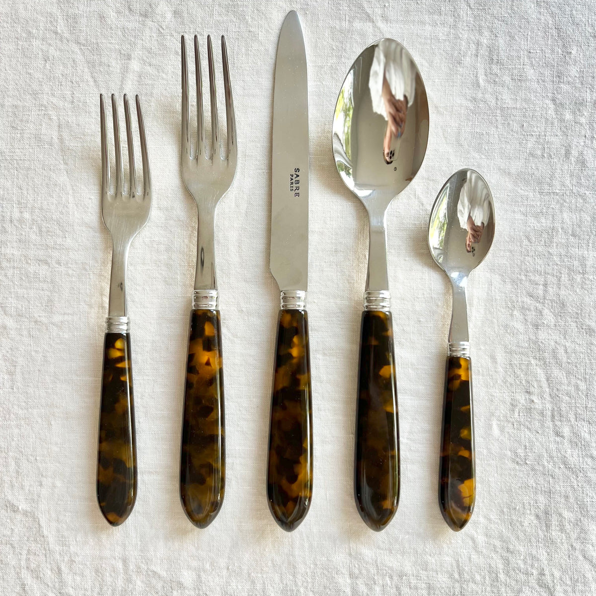 Oslo Tortoise Flatware - 5 piece set – theARKelements