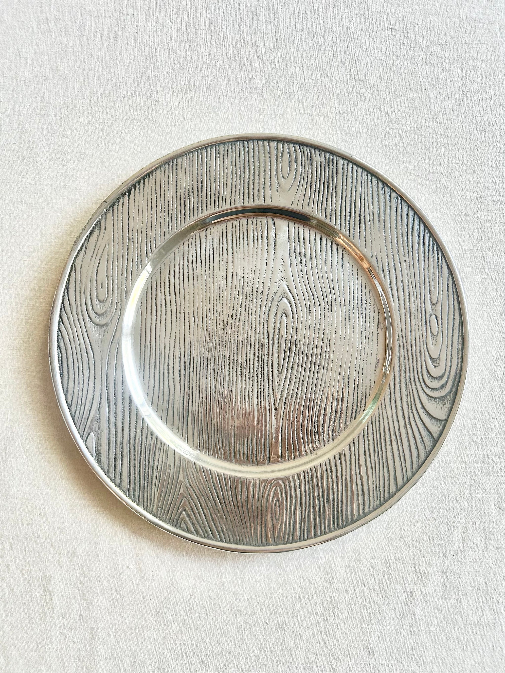 Treccia Ceramic Charger - Natural