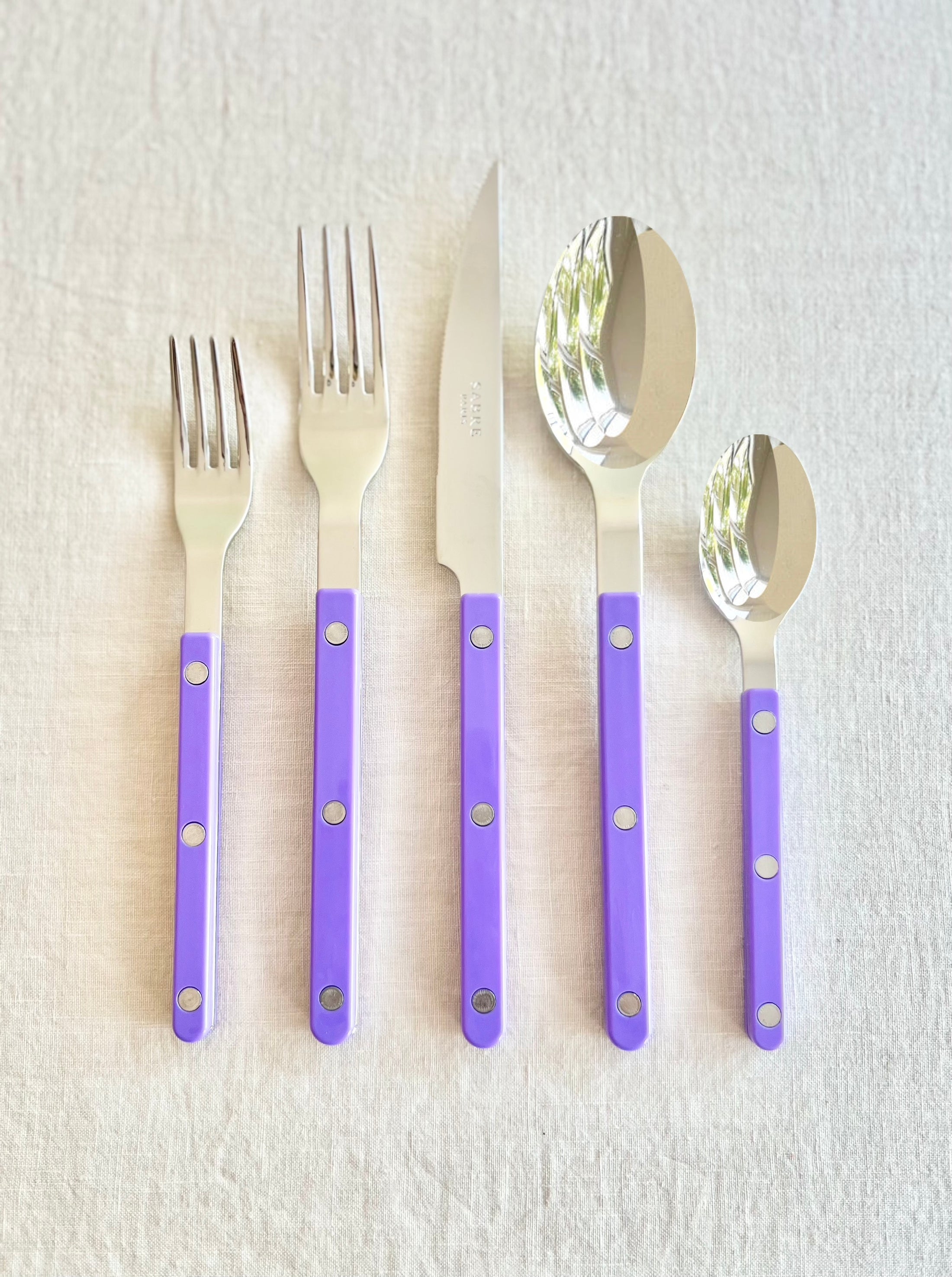 Bistro Purple Flatware - 5 piece set by Sabre