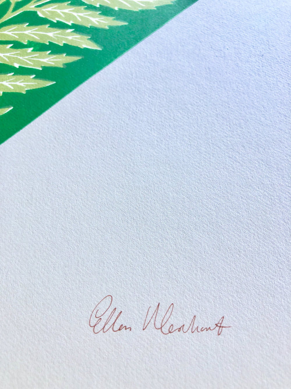 Green Marigold Print - Ellen Merchant