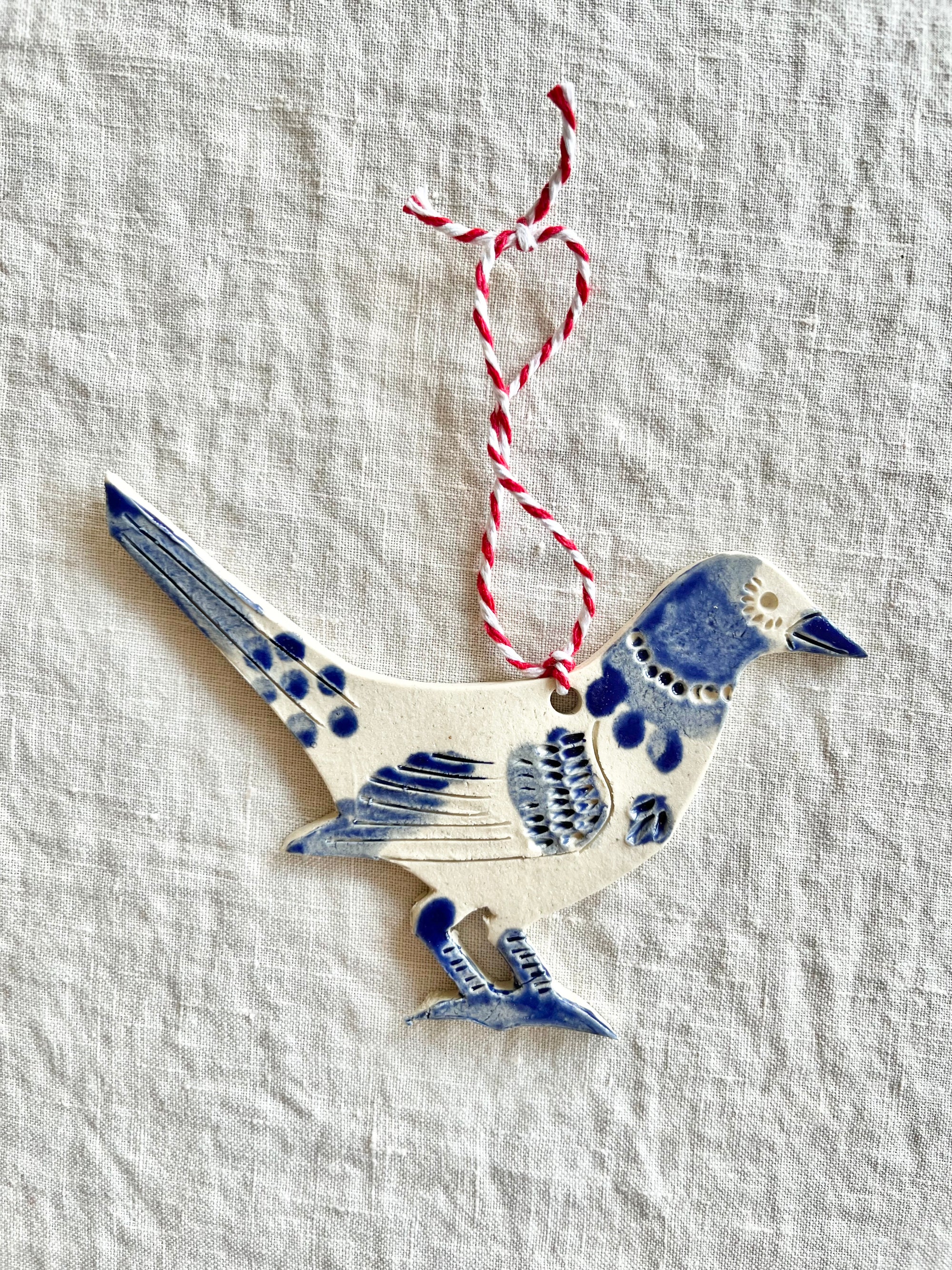 Ceramic Song Bird Fable Ornament