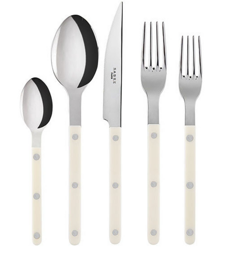 Bistro Ivory Flatware - 5 piece set by Sabre